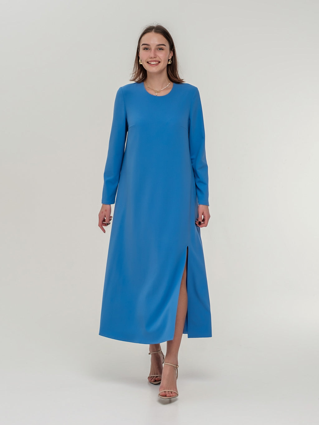 Koši zila A-silueta kleita – Black Swan